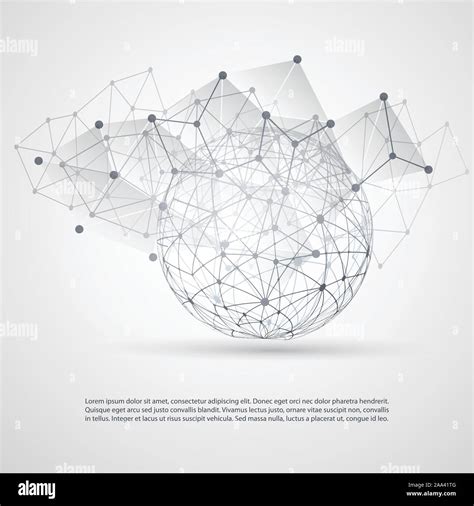 Abstract Cloud Computing And Network Connections Concept Design With