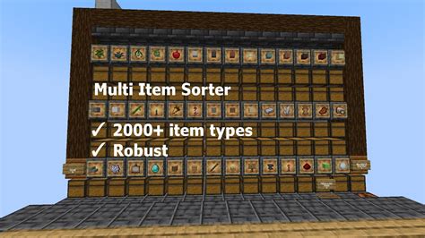 Multi Item Sorter Modular Sorts More Than 2000 Item Types Youtube