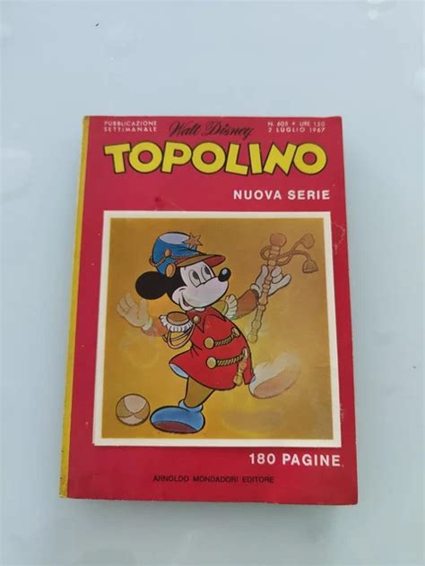 Topolino Libretto N605 Primo Con Costa Gialla E Ologramma Eur 20000