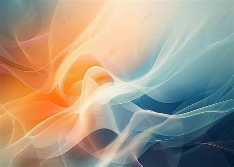 Abstract Background Soft Gradients And Blurred Shapes In Blue Orange Soft Gradient Abstract