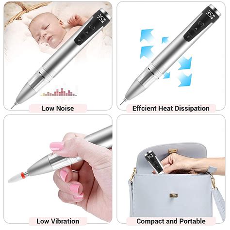 Badu Bg Електрическа машина за пробиване на нокти за маникюр Комплект фрези за гел полиране