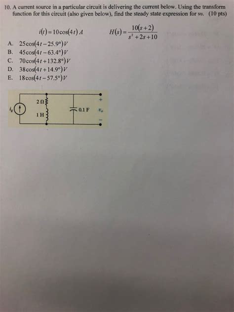 Solved A Current Source In A Particular Circuit Is Chegg