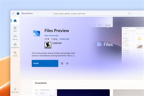Files • Files Preview Now Available On The Microsoft Store