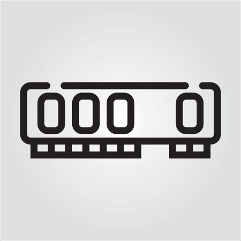 Isolated Ram Computer Component Outline Eps 10 Graphic 7969008 Vector Art At Vecteezy