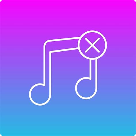 음악 아이콘이 없습니다 프리미엄 벡터