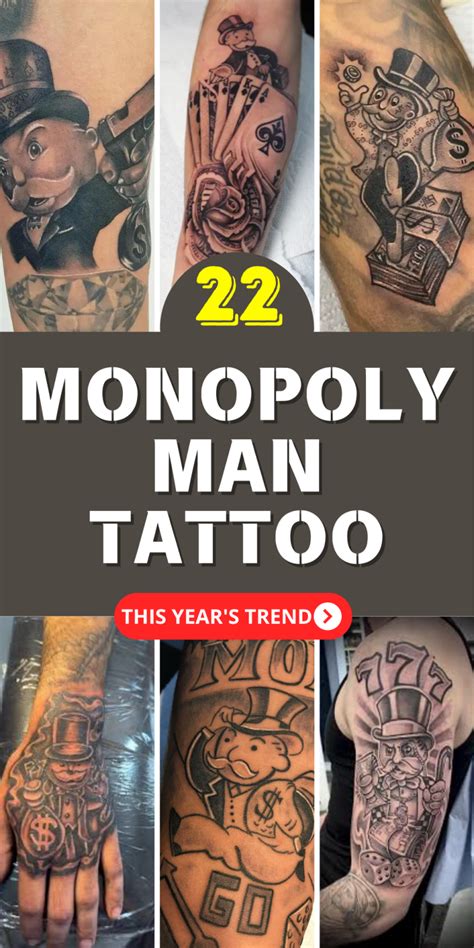 Monopoly Man Tattoo Design Ideas For Sleeves Hand And Unique Stencil