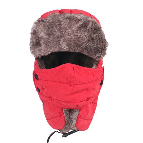 Winter Cold Weather Ushanka Russian Ski Hunting Hat With Earflaps