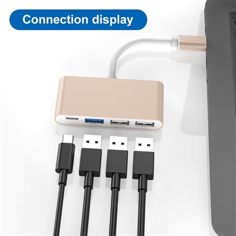 high speed hub type c 4 in 1 usb2 0 with pd fast c grandado