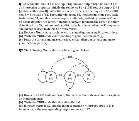 Solve All Parts Of Question One And Two Please Q1 A Sequential Course Hero