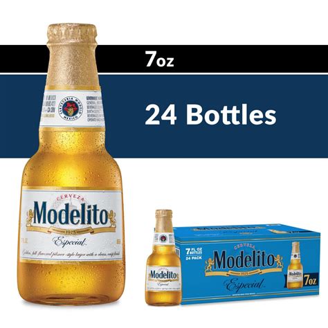Modelo Especial Modelito Mexican Lager Import Beer 24 Bottles 7 Fl Oz Qfc