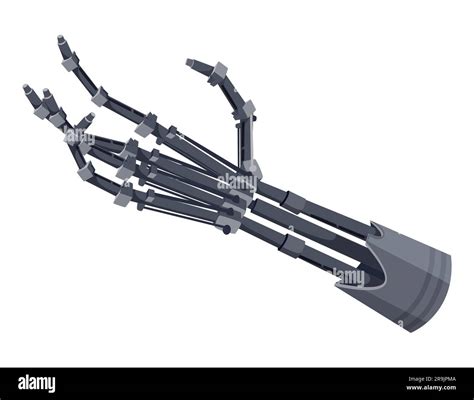 Metal Human Hand Cyborg Droid Arm Innovation Artificial Technology Vector Handicapped Robotic