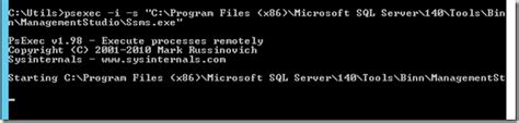 Access SQL Server As NT AUTHORITY SYSTEM Using SSMS And The PSExec Tool Sanders Technology