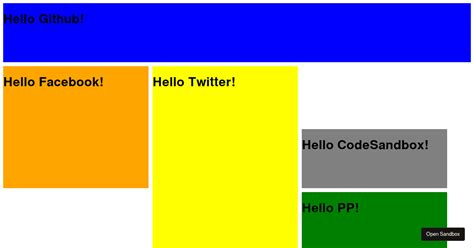 Grid Element Codesandbox