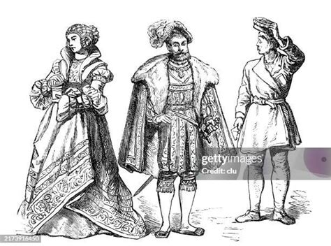 Typical German Dress 15001550 Upper Class Women Emperor Vassal High Res