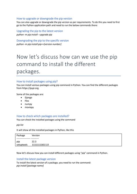 SOLUTION Install Specific Package Version In Python Studypool