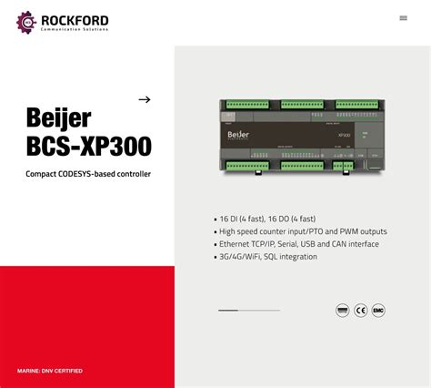 Rockford Communication Solutions On Linkedin Beijer Bcs Xp300 Compact Codesys Based Controller