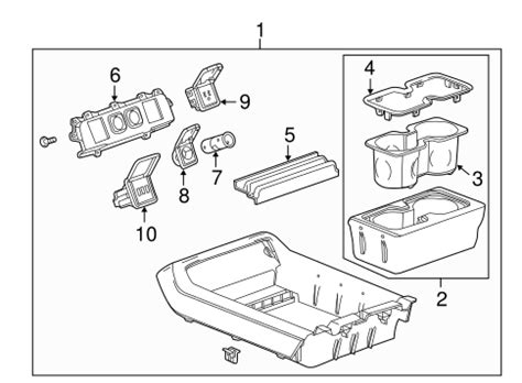 Center Console For 2018 Gmc Sierra 2500 Hd Gm Parts Club