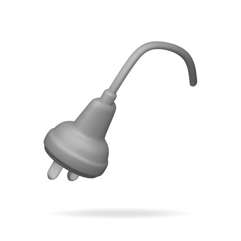 3d Black Plug For Socket Isolated Render Wall Socket Plug Connector Electrical Appliances And