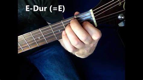 Gitarrengriffe Für Anfänger Basis Akkorde Gitarre Em E Am A Dur Moll Youtube