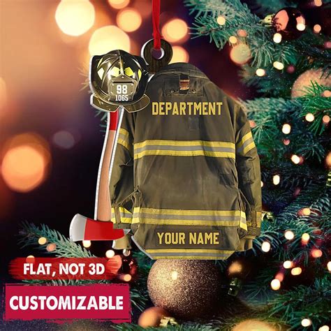 Personalized Firefighter Armor Ornament Proud Firefighter Ornament