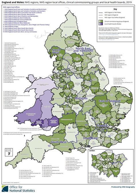 Nhs Regions Map Online Gbu