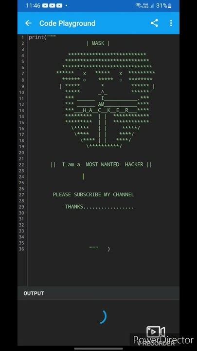 python fun hacker mask 😷 coding programming python viral shorts