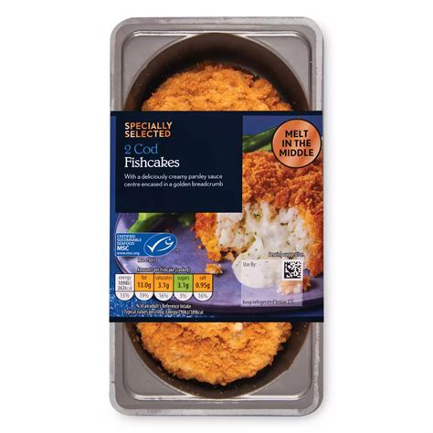 Melt In The Middle Cod Fishcake With Parsley Sauce 2 Pack Aldi Uk