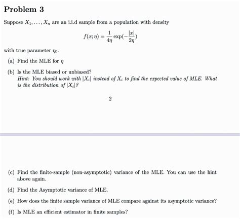 Suppose X Xn Are An I I D Sample From A Population Chegg Com
