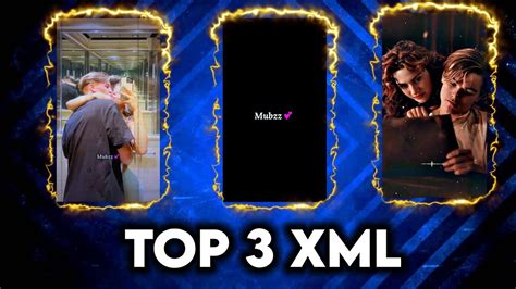 Top 3 Xml Pack Alight Motion Trending Xml Instagram Reels Xml