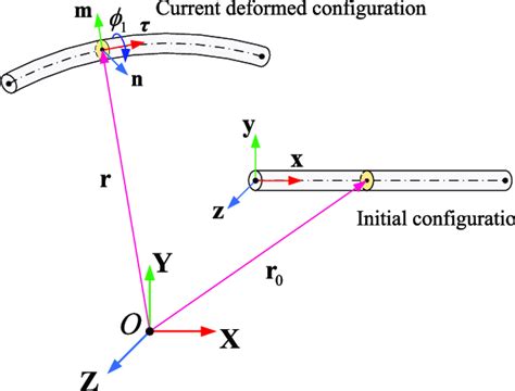 Three Dimensional Euler Bernoulli Beam Element Of Ancf Download Scientific Diagram