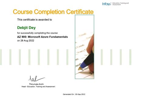 Debjit Dey On Linkedin Infosys Microsoft Az900 Certifications