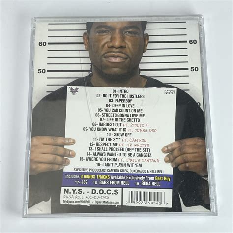 For The Hell Of It By Hell Rell Cd 2007 Koch Gangsta Rap Cds
