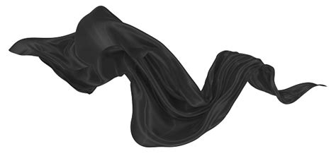 검은 물결 모양의 실크 또는 사틴의 아름다운 흐르는 직물 3d 렌더링 이미지입니다 0명에 대한 스톡 사진 및 기타 이미지 0명 3차원 형태 검은색 Istock