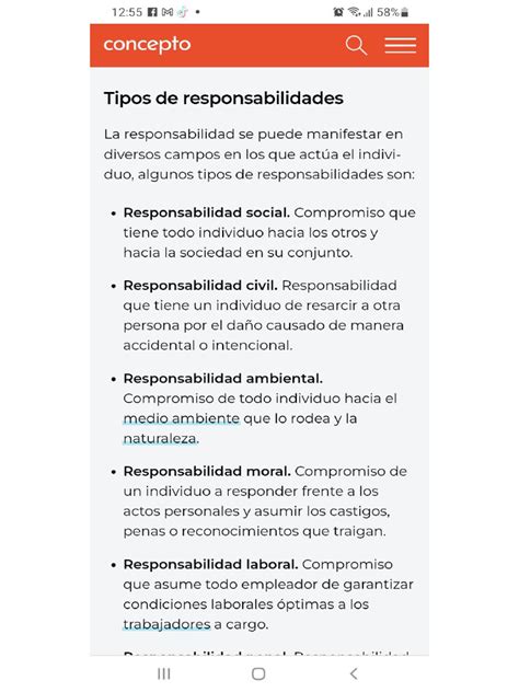 Tipos De Responsabilidad Pdf