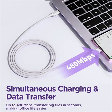 Sign 100w Usb C Till Usb C Kabel 2 Meter Vit Snabbladdning