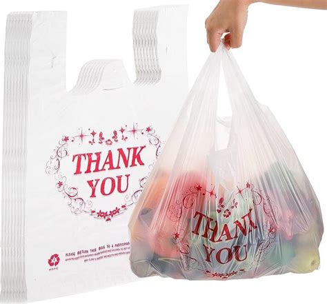 Hdpe Plastic 115x 65x21 0491 Mil Grocery Restaurant Carry Out Bag