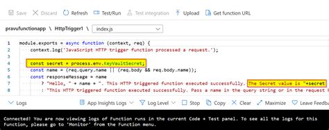 Node Js Azure Function App Application Settings Safe To Store In