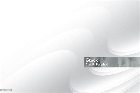 추상적인 흰색과 회색 색상 기하학적 둥근 모양 물결 모양의 패턴이 있는 현대적인 디자인 줄무늬 배경 벡터 그림입니다 0명에 대한 스톡 벡터 아트 및 기타 이미지 Istock