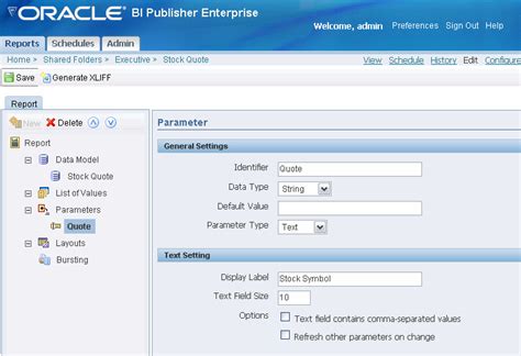 Oracle Business Intelligence Publisher Report Designer S Guide
