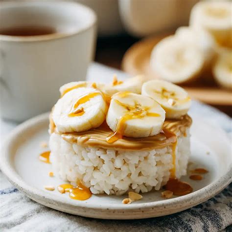 Banana Peanut Butter Rice Cake Amazing 3 Minute Healthy Snack