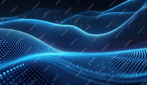 Abstract Digital Waveform Visualization Generate Ai Premium Ai