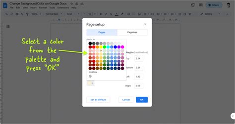How To Change Background Color On Google Docs Easy Steps