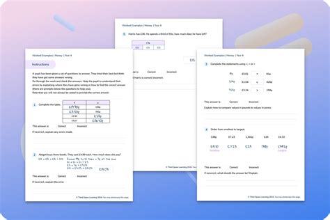 Year 4 Worked Examples Money Maths Hub Third Space Learning