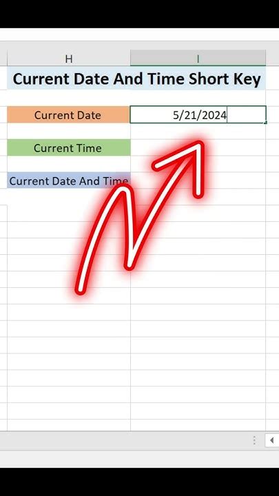 Current Date And Time In Excel Excel Exceltips Exceltutorial Msexcel Shorts Youtubeshorts
