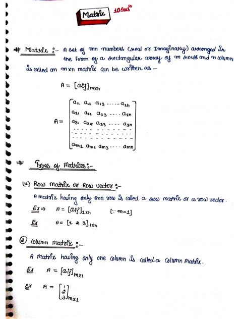 Matrix And Determinate Pdf