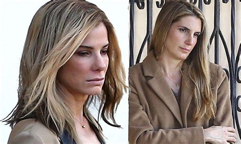 Sandra Bullock And Her Look Alike Body Double Film Our Brand Is Crisis