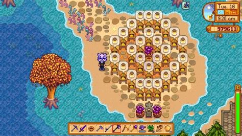My Beach Farm Sneak Peak Beehive Area Stardew Valley Stardew