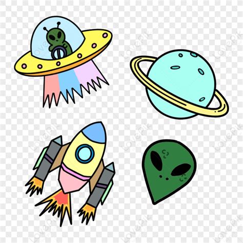 별 일러스트 외계인 우주선 행성 패치 스티커 달 손 우주 하늘 낙서 외성 Png 일러스트 무료 다운로드 Lovepik