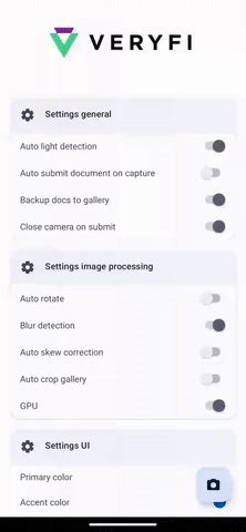 GitHub Veryfi Veryfi Lens Business Cards Android Demo Example Codes
