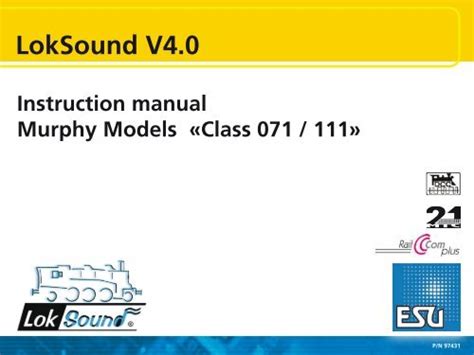 Class 071111 Dcc Instructions Murphy Models